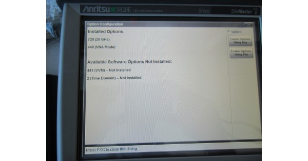 Anritsu S820E Microwave Site Master