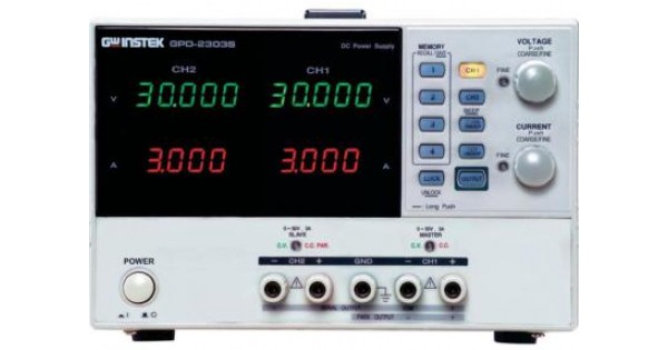 GW Instek GPD-2303S Alimentatore DC Uscite multiple, 0-30V, 0-3A, 180W ...